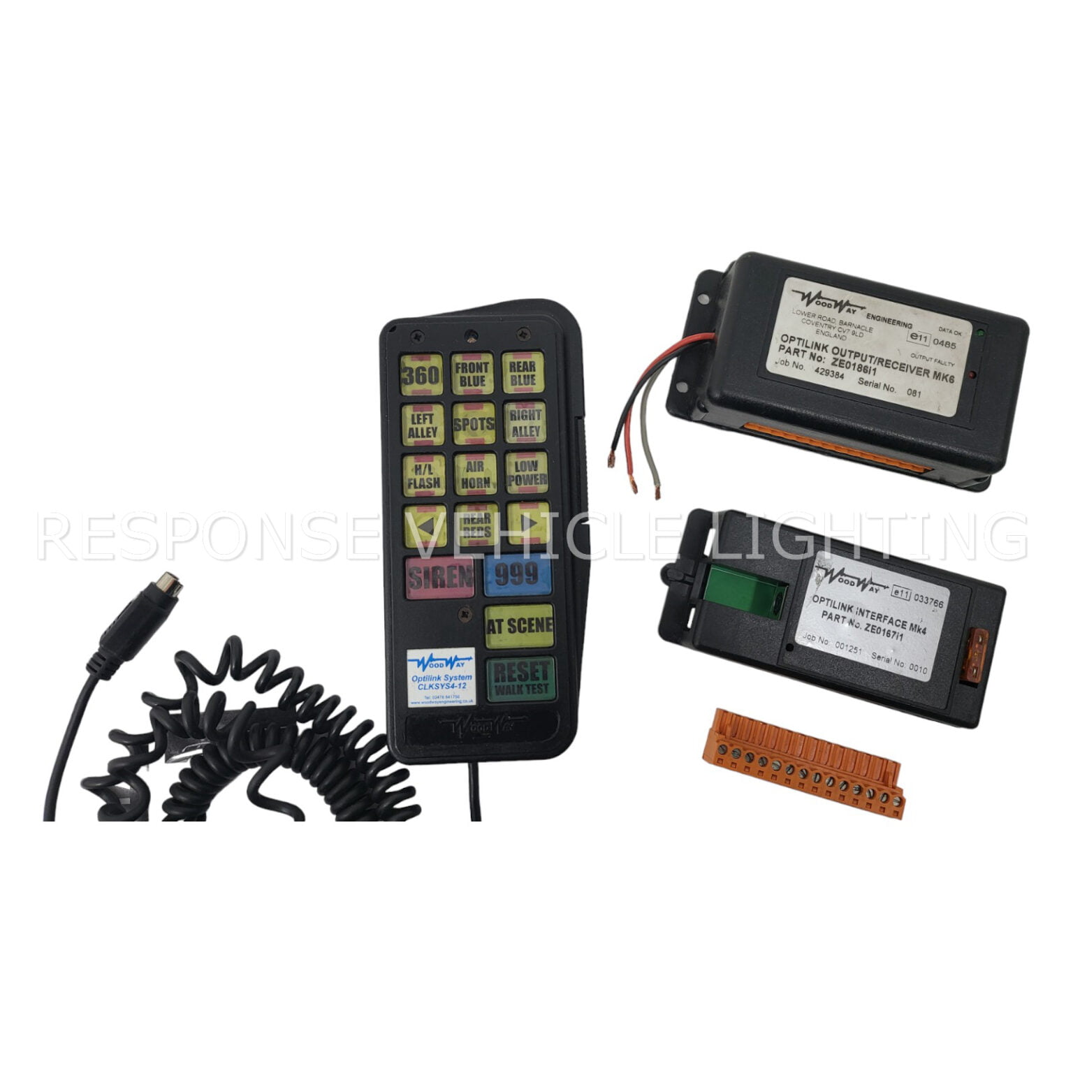Woodway Optilink Mk4 Control System Switch Panel Kit for Lights ...